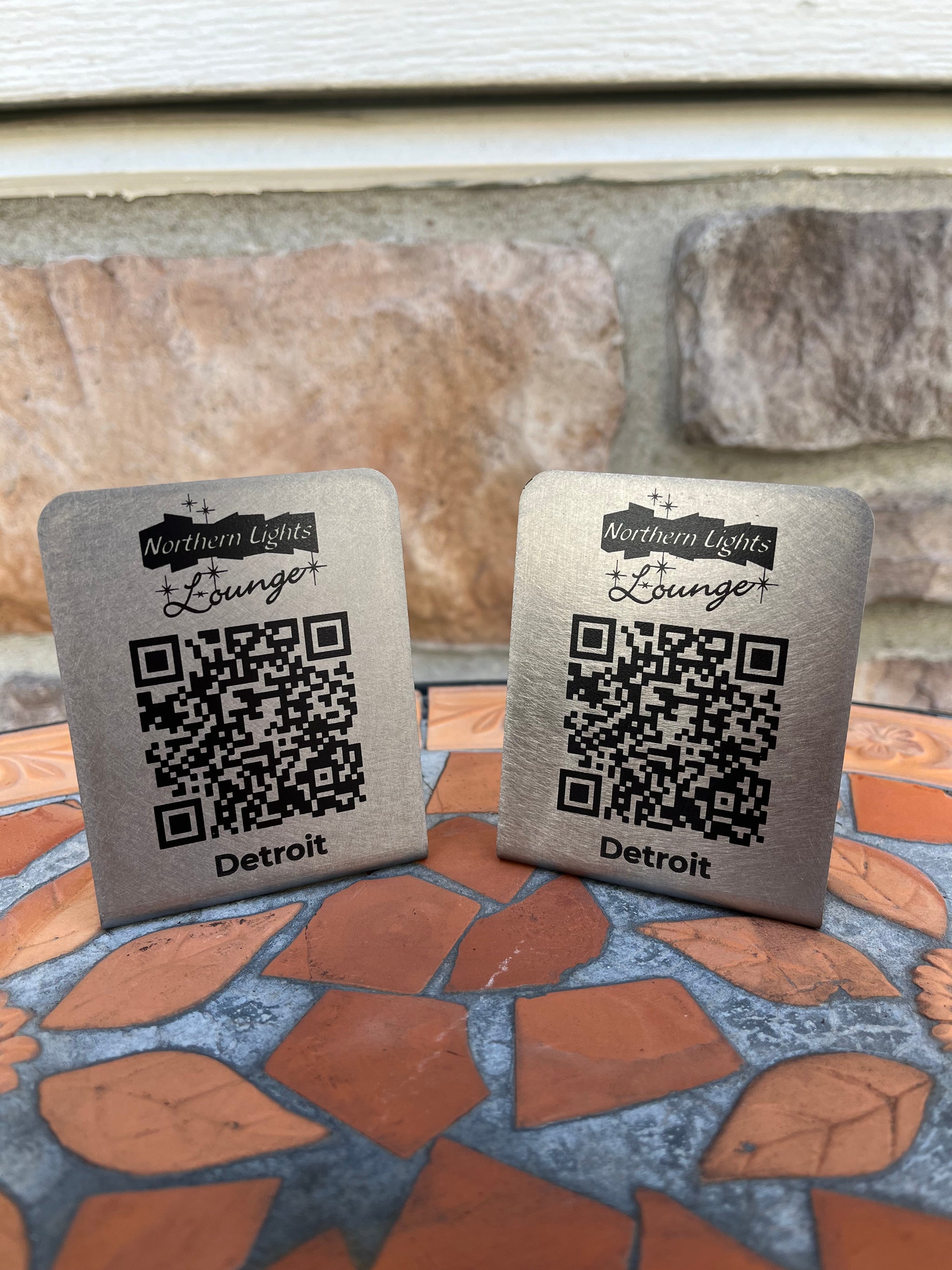 Metal QR Codes-Business Logo, Restaurants, Menu, QR, Sustainable and E ...